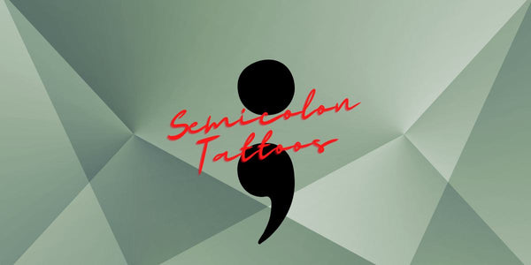 Green Semicolon Tattoos