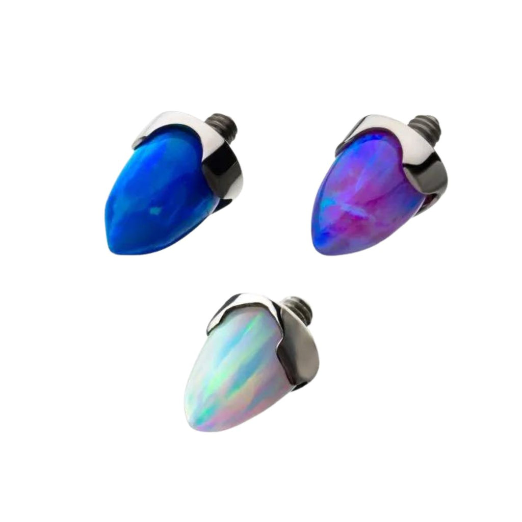 Titanium Internally Threaded 14G Opal Spike Top – MrInkwells